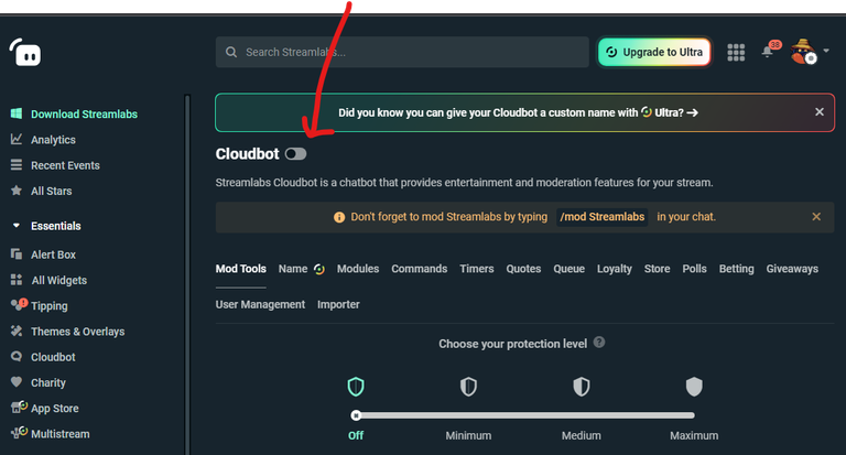Setting Up StreamLabs Cloudbot - Show Me Your Bot